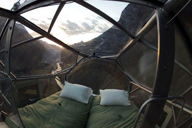 Natura Vive Skylodge Adventure Suites in Peru Hang High on a Cliff