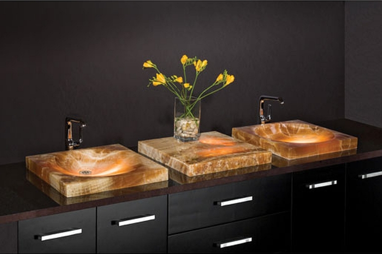 Illumine your bathroom with Stone Forest's award-winning SYNC sinks