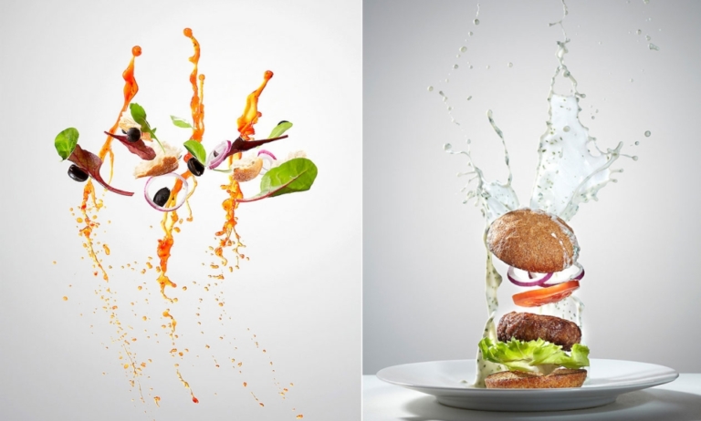 Piotr Gregorczyk captures mouth-watering flying food in midair - Homecrux