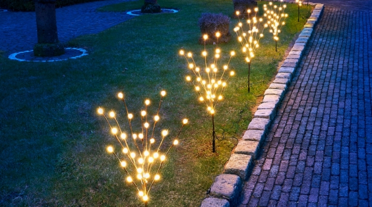 Mini trees with LED lights brings joy and festivity to your house