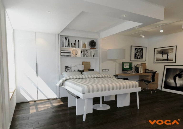 Voga Lift Bed converts small spaces into multifunctional space for living
