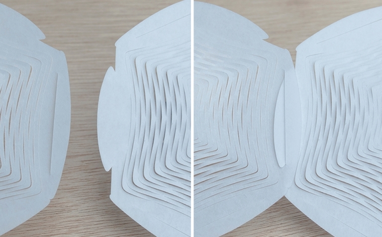 Airy Lamps by 24° Studio are cloud-like origami art pieces - Homecrux