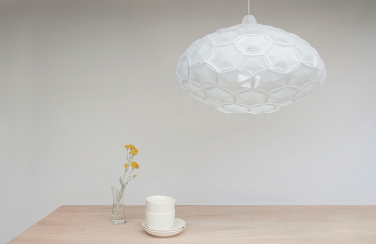 Airy Lamps by 24° Studio are cloud-like origami art pieces - Homecrux