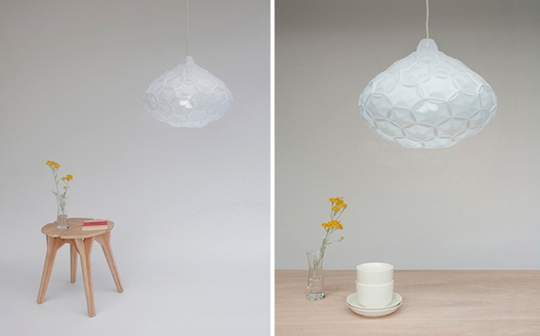 Airy Lamps by 24° Studio are cloud-like origami art pieces - HomeCrux