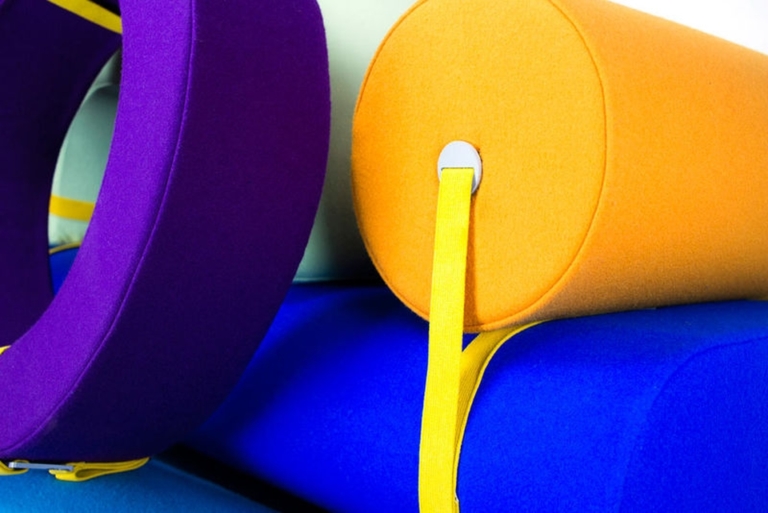 Colorful Foam Blocks Morph into Different Furniture Configurations