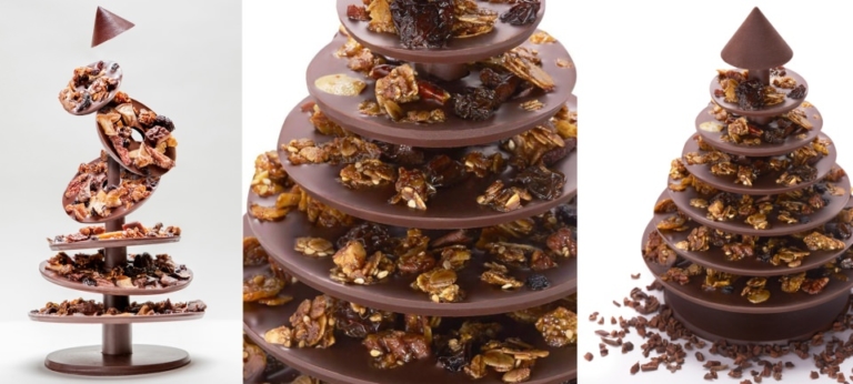 Flat-packed holiday tree adds chocolaty flavor to Christmas decor ...