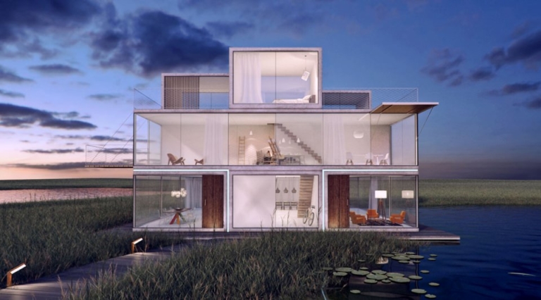 Tetris House: Terraced abode enjoys 360-degree views of surroundings