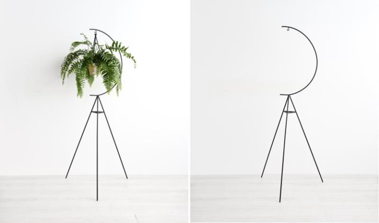 Crescent Plant Stand by Carpa Designs brings greenery in our homes