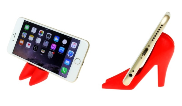 High heel mobile stand is perfect for women who idolize shoes - Homecrux