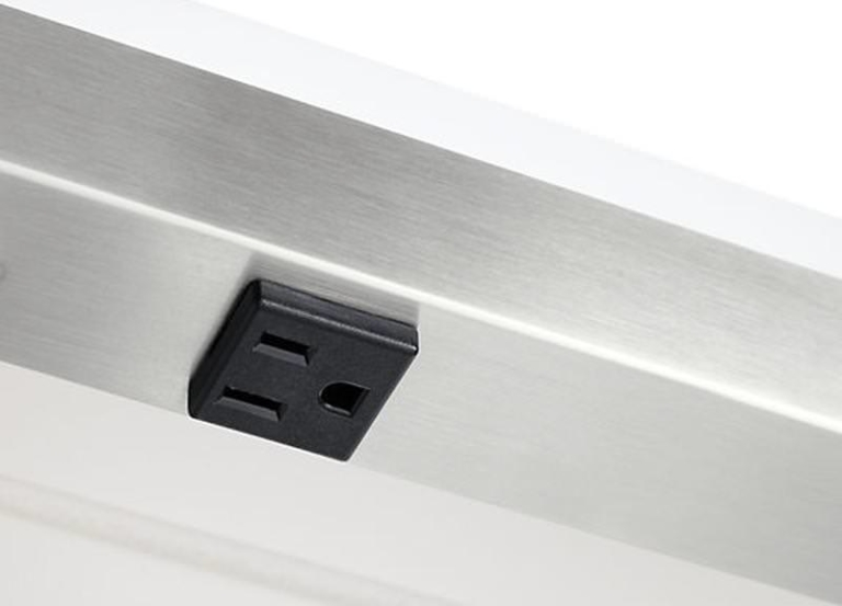 Room & Board’s Portica desk now features built-in power outlets
