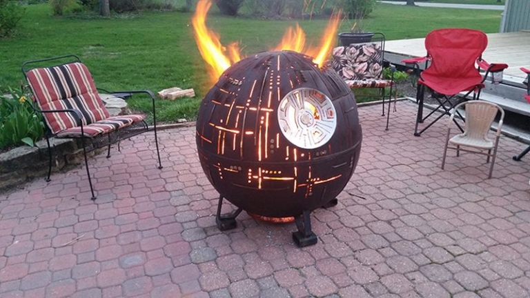 Star Wars Death Star II fire pit for galactic backyard - Homecrux
