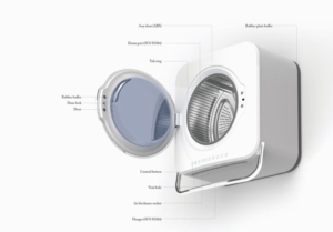 Samsung Hanger Wall-Mounted Washing Machine for Single Occupant