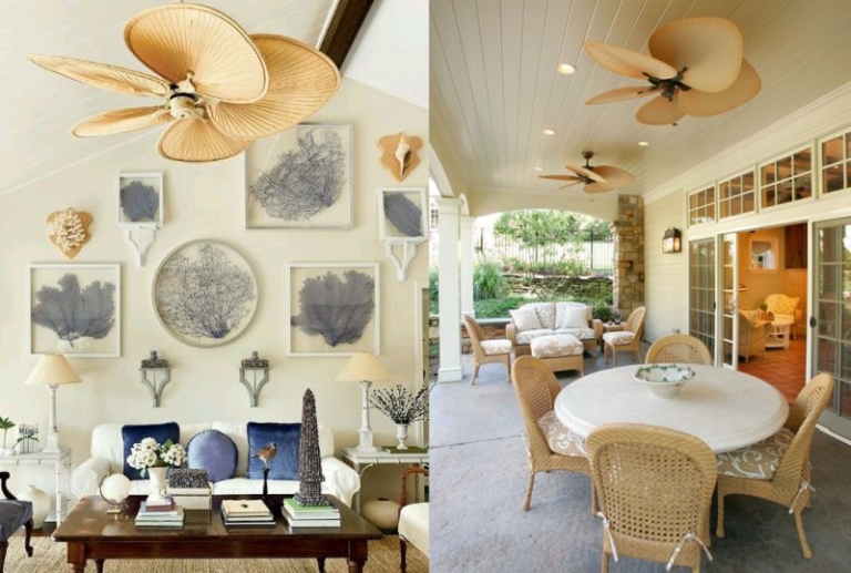 Tropical-styled Islander fan designed by Casa Bruno