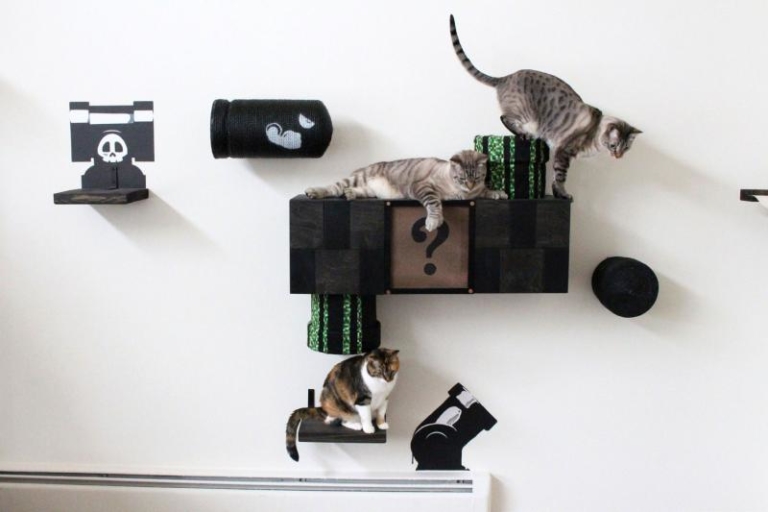 Catastrophic Creations Wall Mounted Cat Furniture For Notorious Felines