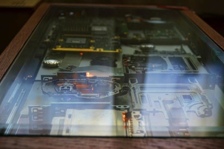 DIY: Cyberpunk Coffee Table Made From Old Laptop Parts