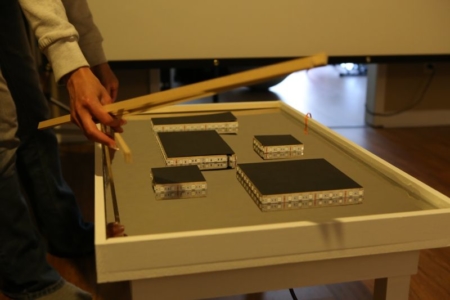 DIY infinity mirror table represents city’s bustling nightlife