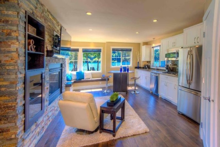 This luxury park model home connects you with nature