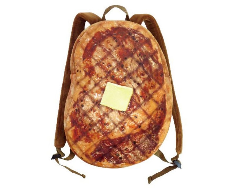 Grilled Steak Backpack is delicious accessory for meat lovers