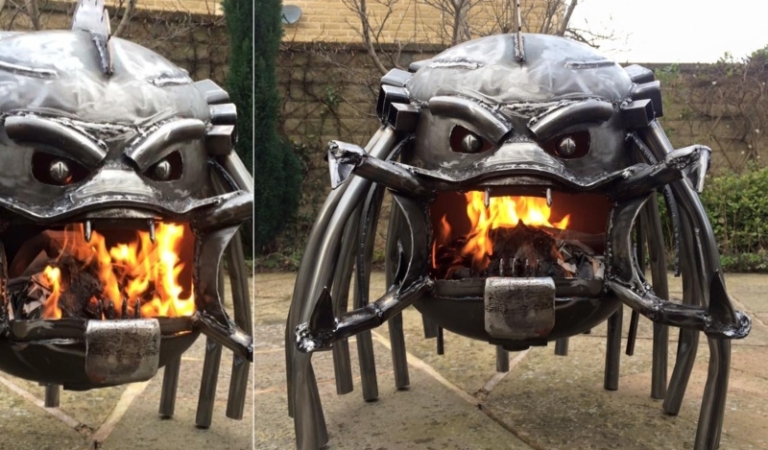 BB-8 firepit made from old LPG cylinder - Homecrux