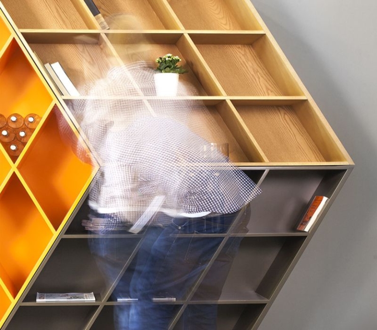 Rubika B601 bookshelf is inspired by Rubik’s cube