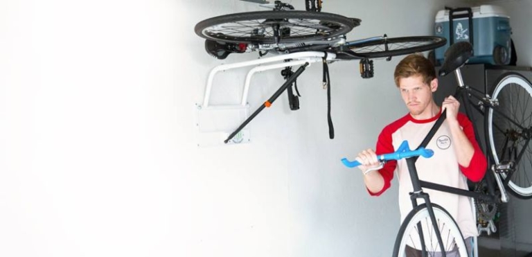 Zero Gravity Rack Stores Your Gear Vertically to Save Space