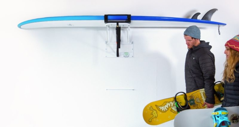 Zero Gravity Rack Stores Your Gear Vertically to Save Space