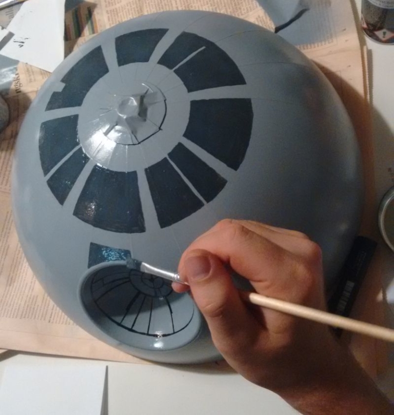 DIY Star Wars Death Star Globe Bar for a little cosmic touch