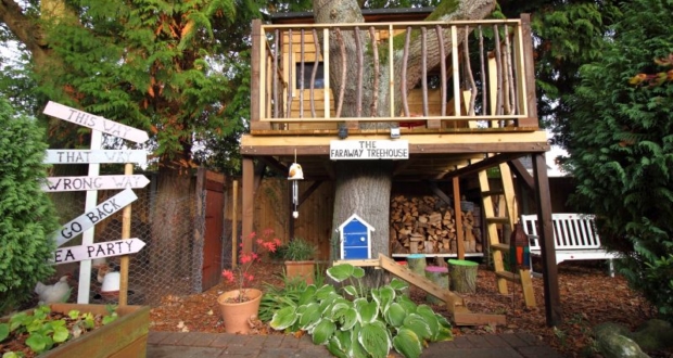 Faraway treehouse wins coveted title of UK's Top Treehouse