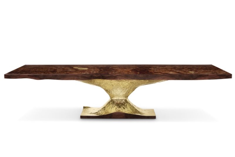 Metamorphosis Dining Table depicts evolutionary history of life