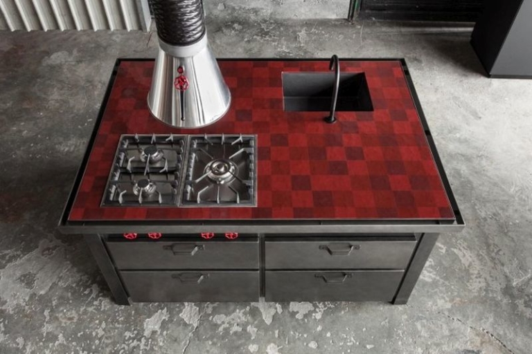 Metal kitchen ‘Minà’ brings industrial touch to your cooking space