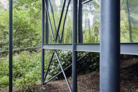 Dursley treehouse is nature-inspired home by Millar + Howard Workshop