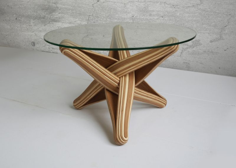 Interlaced Lock Table Adds Playful Twist To Modern Home Interior