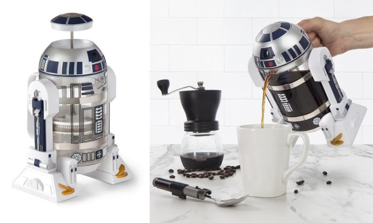 R2-D2 Coffee Press brings intergalactic flavors to your cup of joe