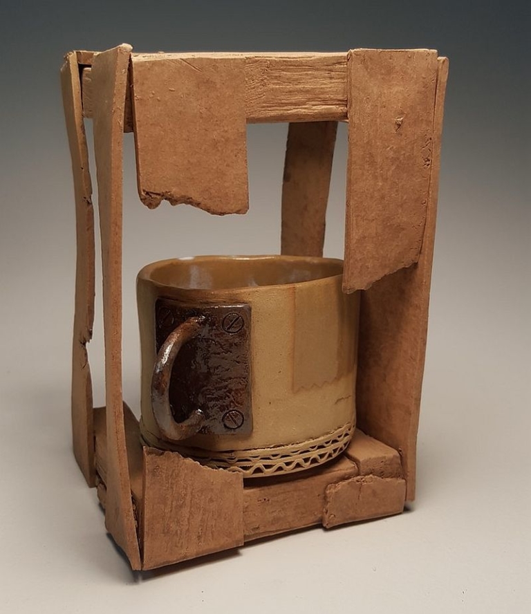 Cardboard cups? No! These are 100% ceramic mugs by Tim Kowalczyk