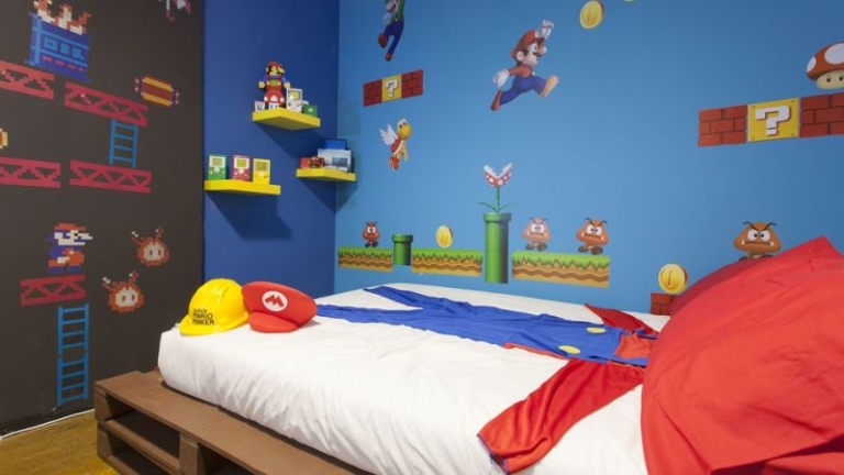 Super Mario-themed room takes you to the retro gaming paradise