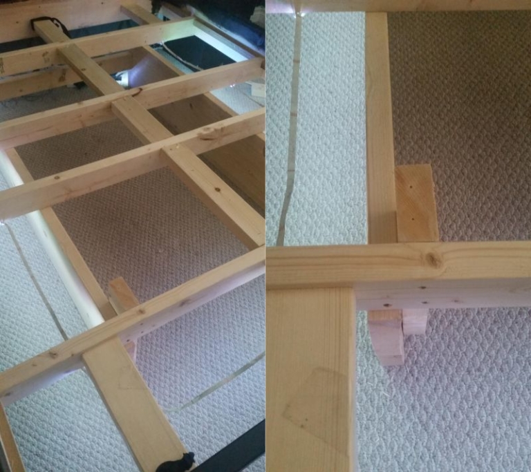 DIY Bed Frame with Hidden Ambient Lighting Underneath