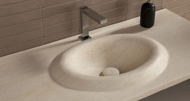 Drop & Wave Washbasins Build Natural Connection Between Water and Stones