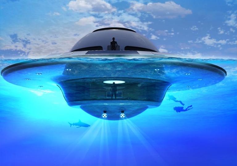 Jet Capsule’s UFO 2.0 houseboat could sail on the ocean in 2018