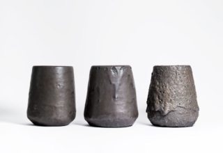 gt2P 'Remolten' stool series made from Chilean volcanic rocks