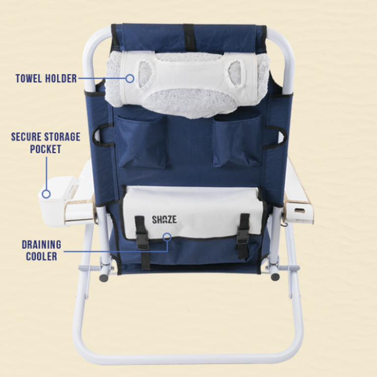 Shaze lounge chair has built-in speakers and removable battery