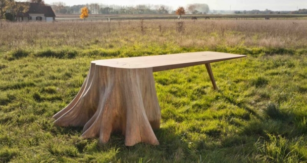 Square Root table is a nature-inspired piece of furniture