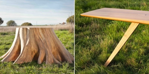 Square Root table is a nature-inspired piece of furniture