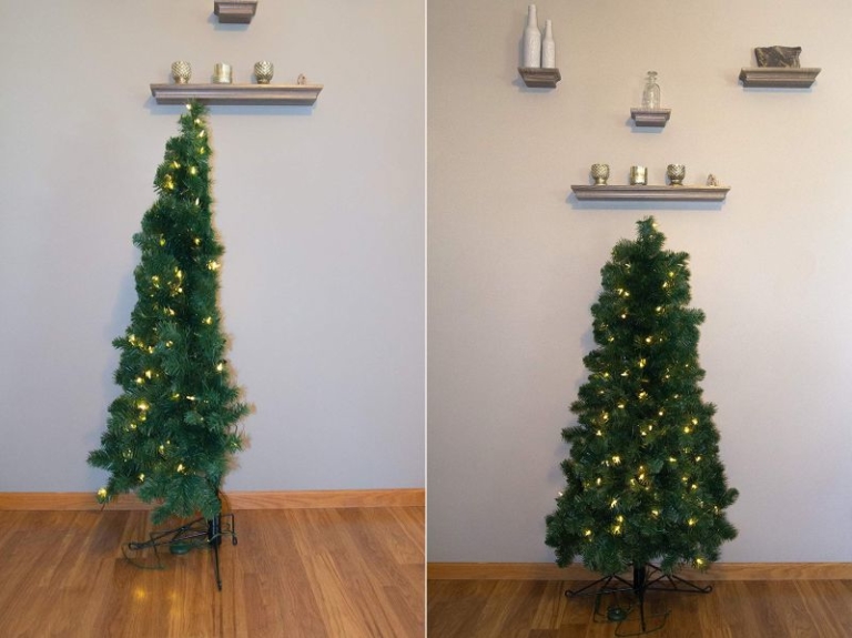 Half Christmas Tree: The Hottest Trend This Holiday Season