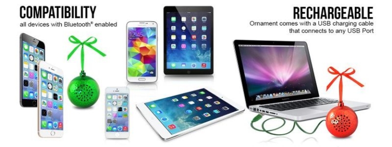 Make your Christmas tree sing with this ornamental Bluetooth speaker