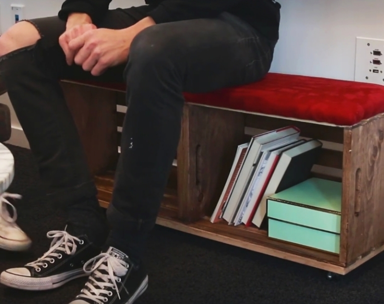 This wooden storage box is easy DIY furniture