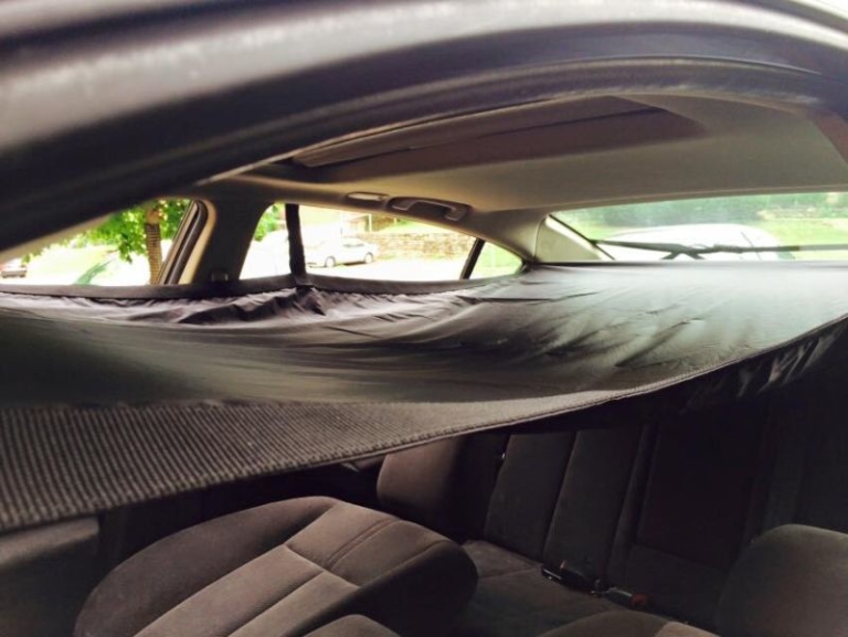 Car Hammock Turns Your Vehicle Into a Comfortable Sleeping Place