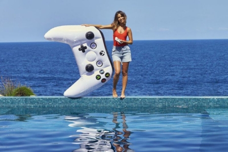 Jump in the pool with a giant inflatable Xbox One S controller