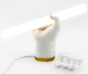 3D Printed Fist Lamp by Das Happy Medium adds character to your home