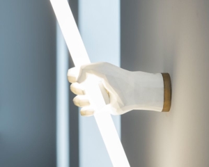 3D Printed Fist Lamp by Das Happy Medium adds character to your home