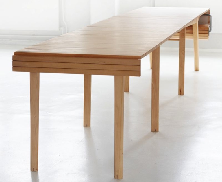 ‘Roll-Out’ table extends three times its orignal size